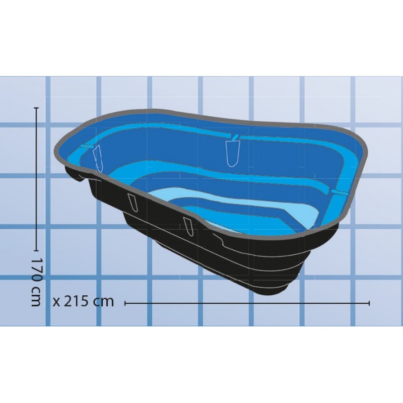 Kit Bassin préformé pour poissons 1000L + pompe + filtration UV - Le ...