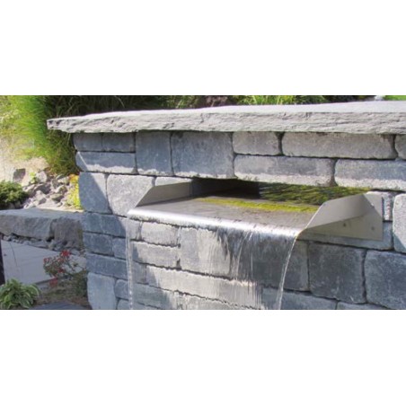 Lame d'eau AUGA acier inox 30cm 60cm ou 90cm - Le Monde du Bassin